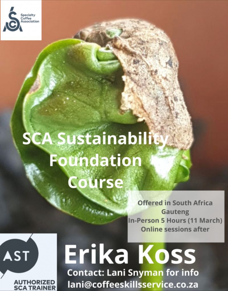 SCA Sustainability Course: 11 March in Johannesburg with Erika Koss - Coffee Magazine